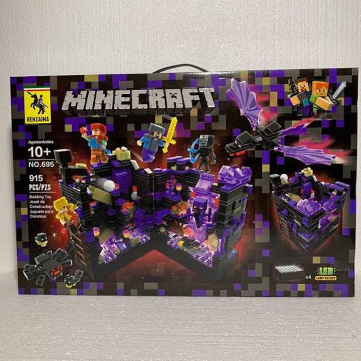 915pcs Minecraft toy and building block no- 695 | Daraz.com.bd