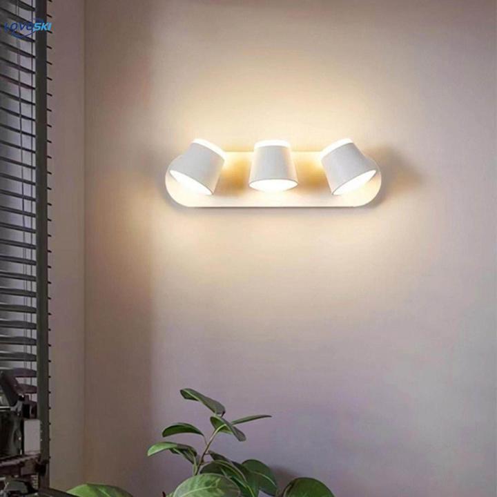 LED Wall Sconce Wall Mounted Lamp Decorative Rotatable Lampshade Modern ...