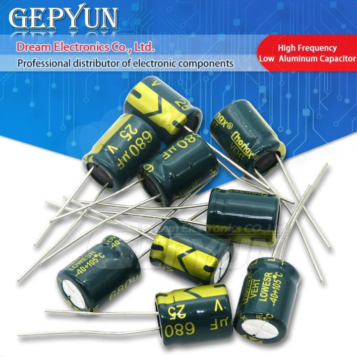 High Frequency Low Aluminum Capacitor 6.3V 10V 16V 25V 35V 50V 63V 80V 100V 250V 400V 450V 10UF ...