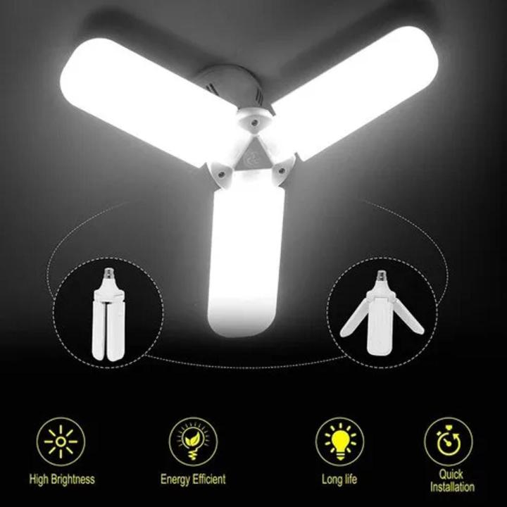 Foldable Fan Blade LED Light Bulb 50W 3 Fan Light | Daraz.com.bd