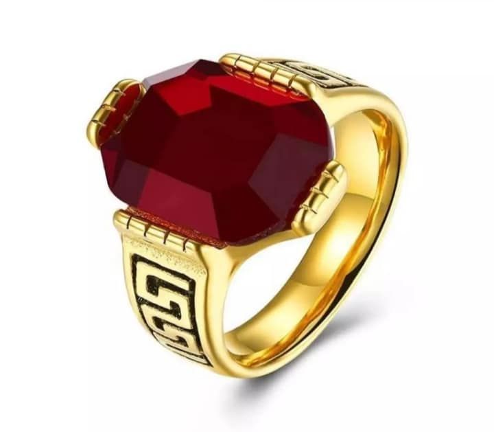 Colour stone finger ring for men (1 piece) | Daraz.com.bd