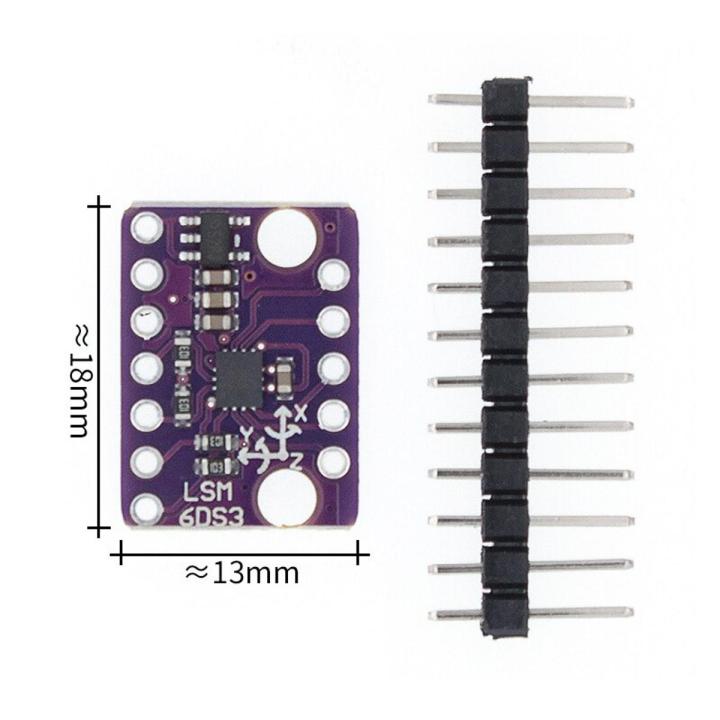 【happy one】GY-LSM6DS3 LSM6DS3 Gyro Embedded Digital Temperature Sensor ...