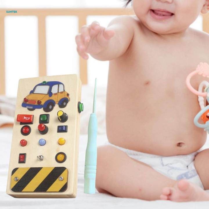 LED Switch Busy Board Button Busy Board for Children Girls Birthday ...