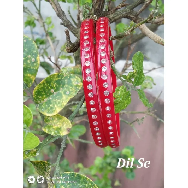 New Exclusive design Red churi-bala/ Pola/ pola/ weedingchuri/ bala (2 ...