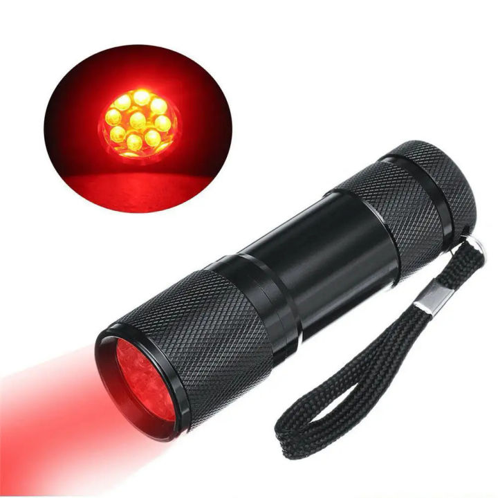 One mode red LED flashlight single mode red flashlight red light ...