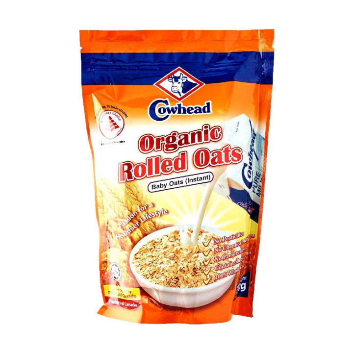 COWHEAD Organic Rolled Oats - 500g | Daraz.com.bd