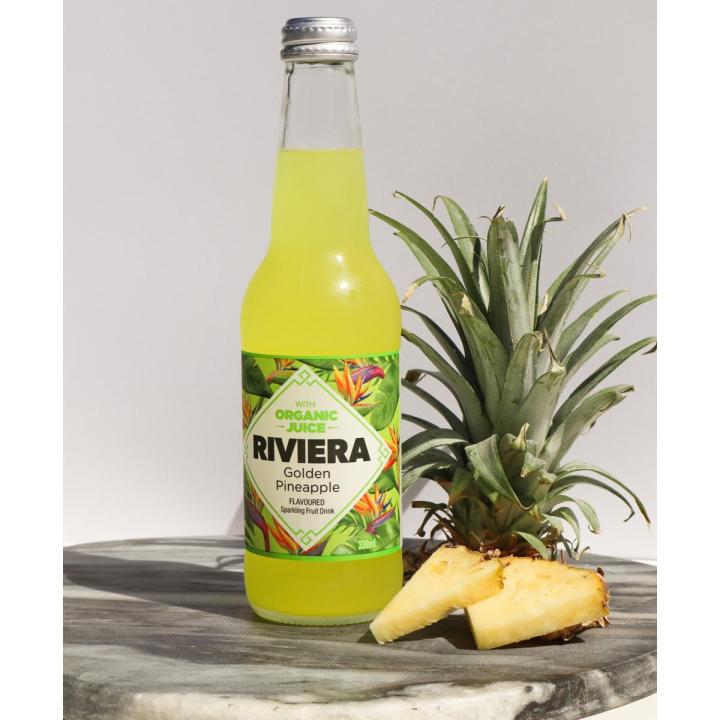 Riviera Sparkling Fruit Drink Golden Pineapple Flavour 330ml | Daraz.com.bd