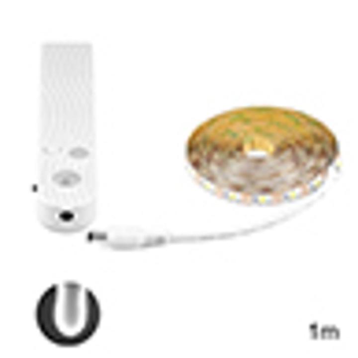 PIR Motion Sensor SMD 2835 LED Strip Light Bed Closet Wardrobe Stairs ...