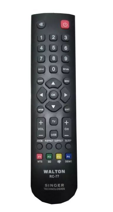 Walton LED TV Remote Control - Black | Daraz.com.bd