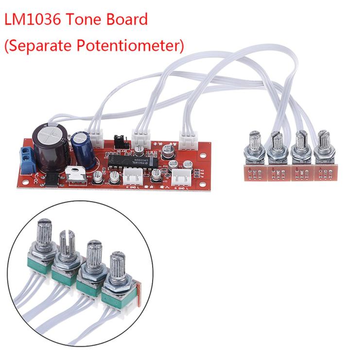 LM1036 tone board separate potentiometer treble bass balance volume ...