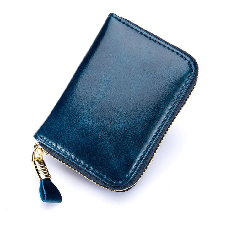 Women Men RFID Leather Short Wallet 12 Card Slot Card Holder Coin Purse ...