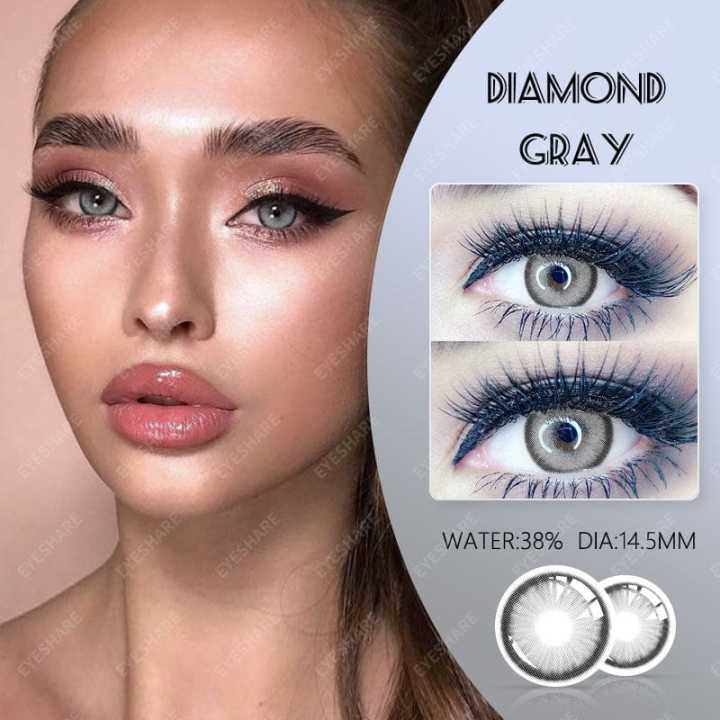 KSSEYE Brand norko diamond GRAY eyes colored lenses with kit for eyes ...