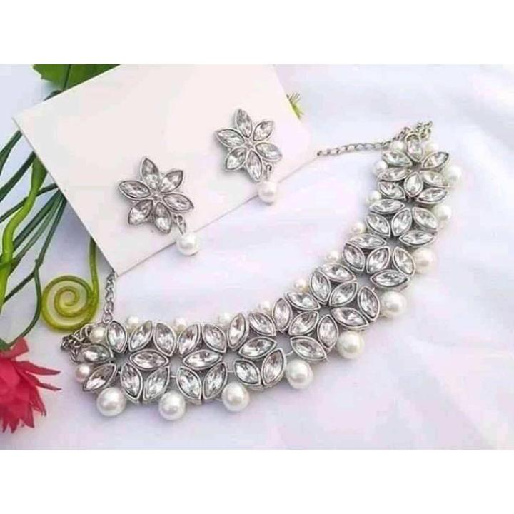 Golar Choker Necklace Set For Women - Necklace For Girls - Necklace For ...