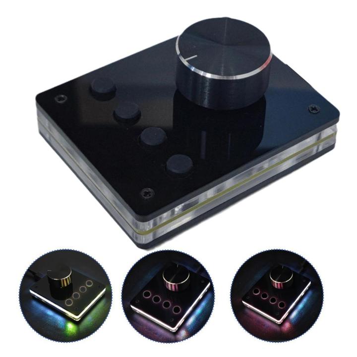 1 Knob 4 Keys Gaming Keyboard Programming Keypad Mini Mechanical ...