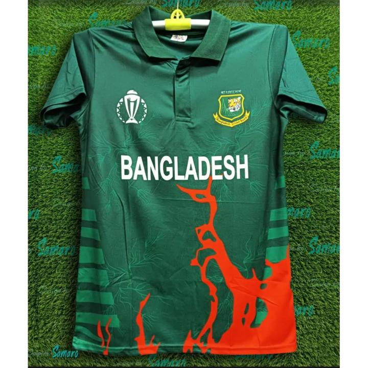 Bangladesh World Cup Cricket Team Jersey(Premium Quality) , Collar ...