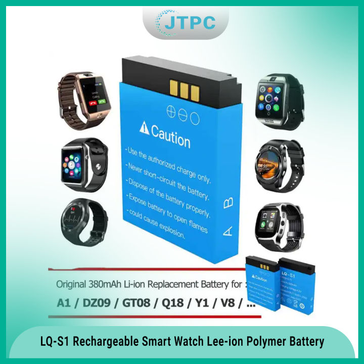 A1, V8 and DZ09 Rechargeable Smart Watch Lee-ion Polymer Battery for ...