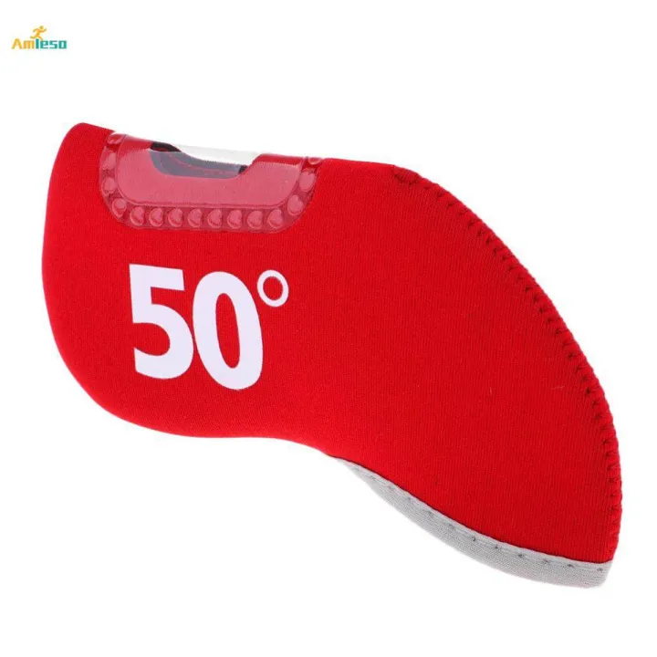2xGolf Club Iron Putter Headcover Head Cover Protector 50 Degree Red ...