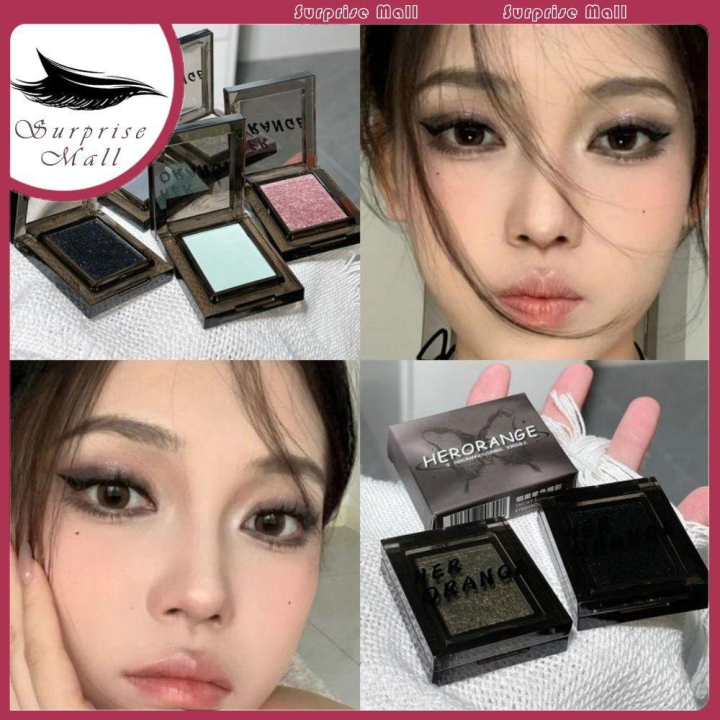 Herorange Smoky Monochromatic Eyeshadow Pearl Matte Fine Shimmer Color ...