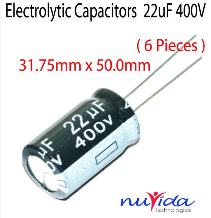 Electrolytic Capacitors 22uF 400V (6 Pieces) | Daraz.com.bd
