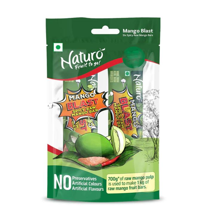 Naturo Fruit Bars - Spicy Raw Mango Bar - 7g x 6 nos | Daraz.com.bd