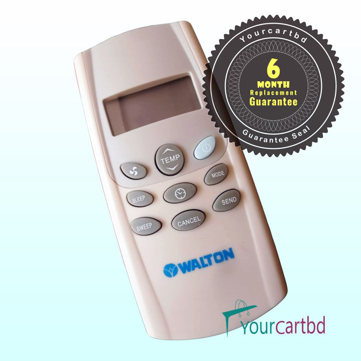 Walton Air Conditioner Remote Control Walton AC Remote Control | Daraz ...