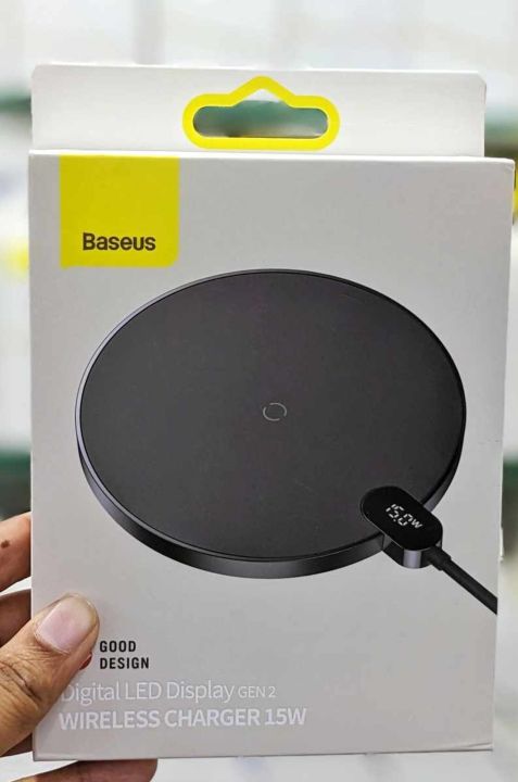 Baseus BS-W526 Digital LED Display Gen2 15W Wireless Charger. | Daraz ...