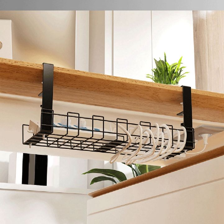 Nax Under Desk Wire Storage Rack Under Desk Cable Under Table Storage ...