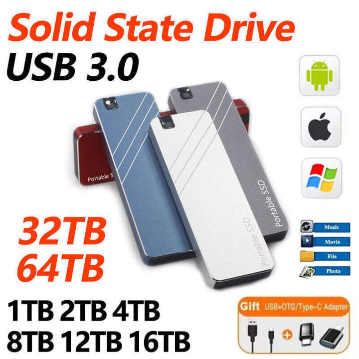 SSD metal high-speed with a large capacity of 64T and expandable solid ...