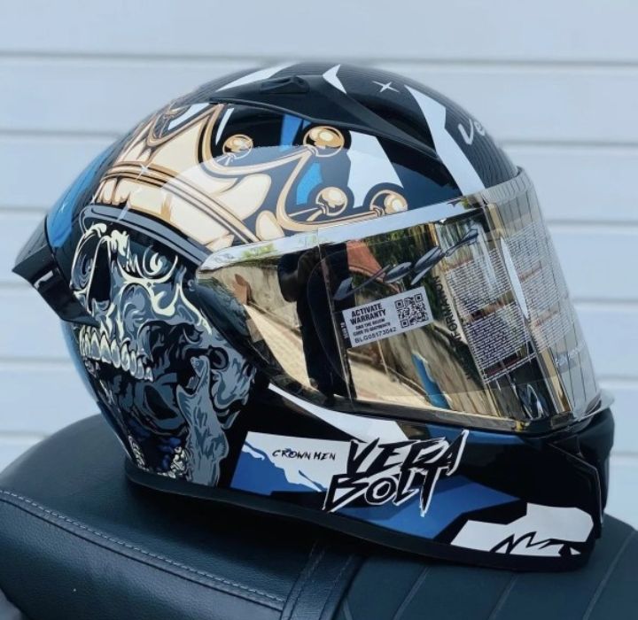 Vega Crown Full Face Bick Helmet | Daraz.com.bd
