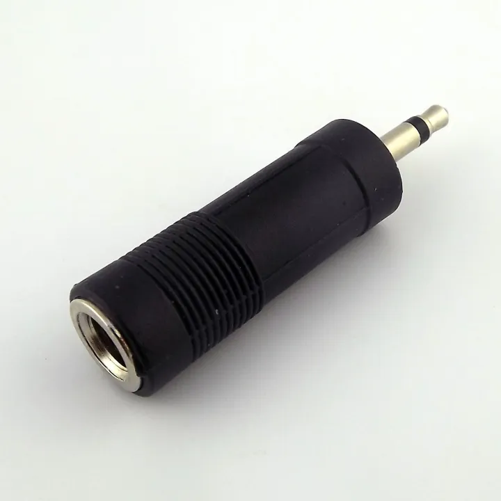 Plastic Female PL 6.35mm Jack to Male 3.5mm TS Mono Plug Connector ...