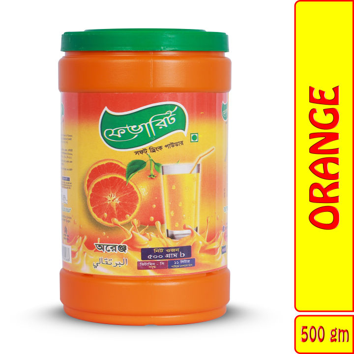 FAVARIT soft Drink powder Orange Flavour (500 gm) Jar | Daraz.com.bd