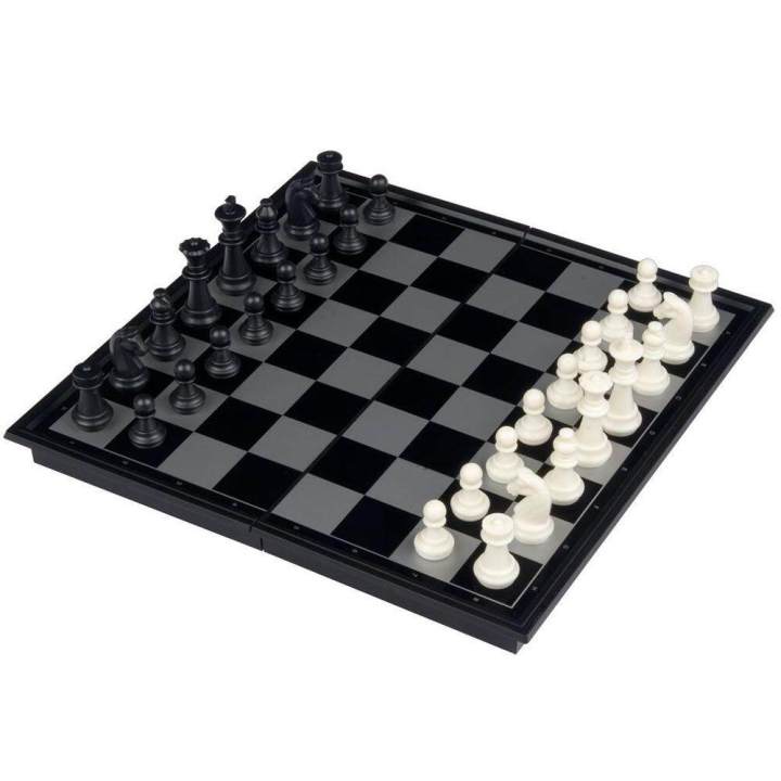 UB 9.75inch Travel Magnetic Chess Checkers and Backgammon Set ...