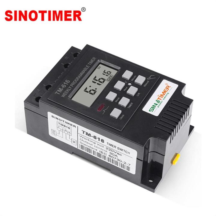 SINOTIMER TM616B-4 Time Control Switch Intelligent Switch Power Timing ...
