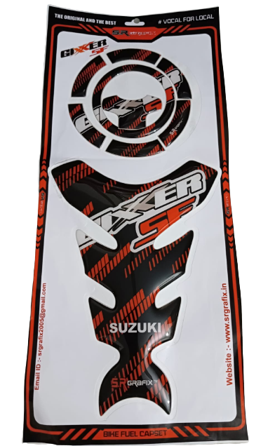 Fuel Tank pad Protector Sticker for Gixxer SF motorcycle. Red | Daraz ...