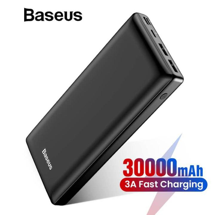 Baseus Fast charging Stylish Slim Design power bank 3A 30000mAh | Daraz ...