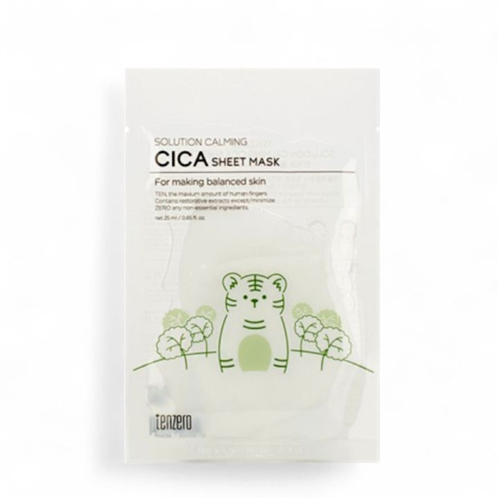 Tenzero Solution Calming Cica Sheet Mask 25ml | Daraz.com.bd