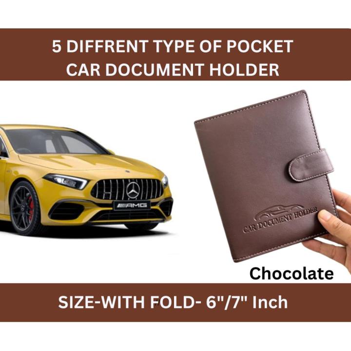 Premium Car Document Holder Bag - Ideal for Car Papers and Documents ...