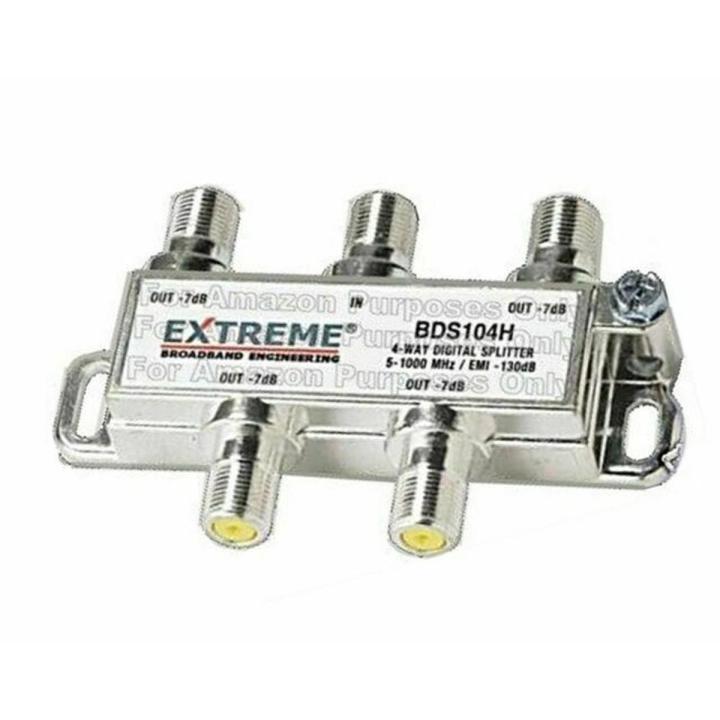 4 Way Satellite Cable signal 5-1000MHZ Splitter | Daraz.com.bd