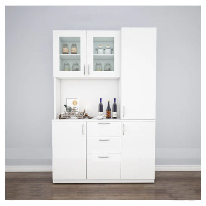 Furnisha Kitchen Cabinet Multi-Purpose Kitchen Storage Rack Crockery ...