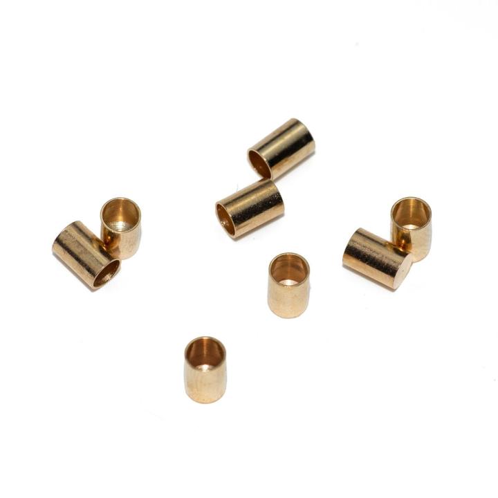 50Pcs/Set 5*3.5mm Brass End Caps Rope Bracelets Copper End Caps For ...