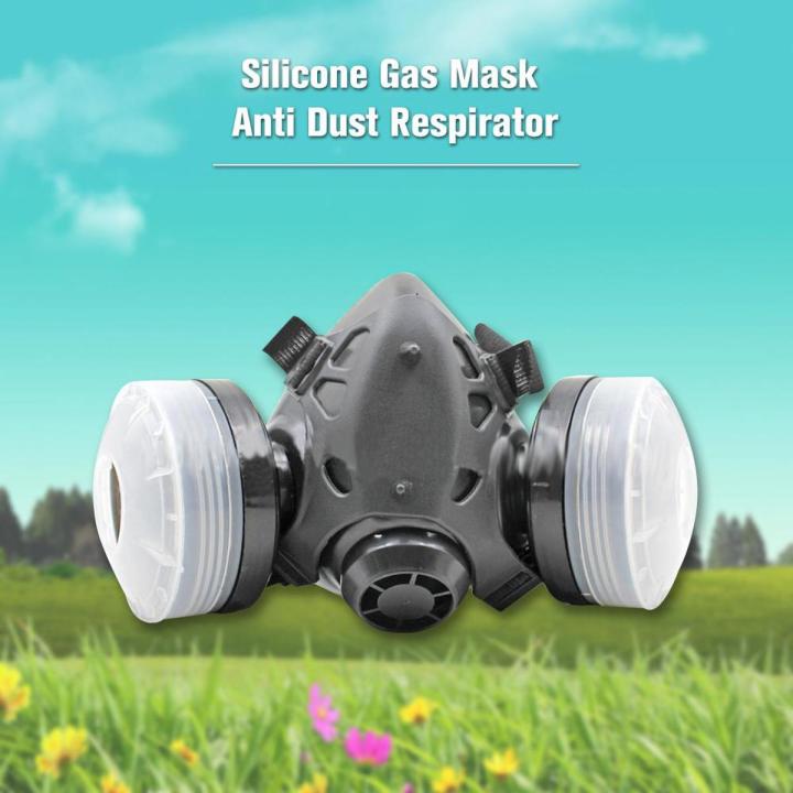 Organic Vapor Paint Respirator with Dual Filter Fans Gas Chemical ...