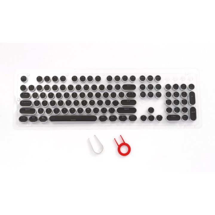 Punk Round Keycap 104 Keys With Backlight Pbt For Mechanical Keyboards ...