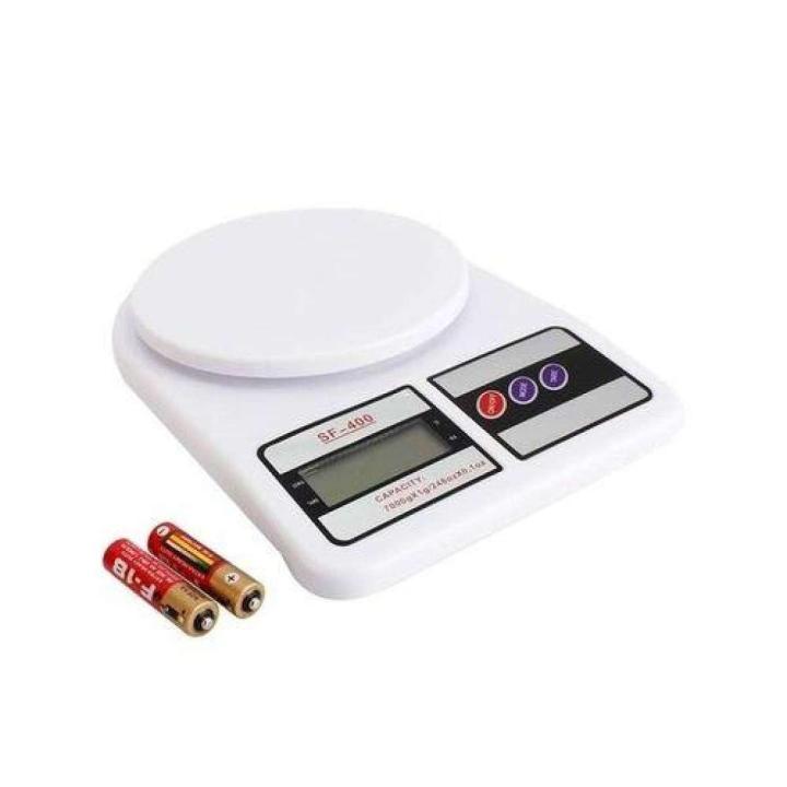 Digital Weight Scale For Food - White | Daraz.com.bd