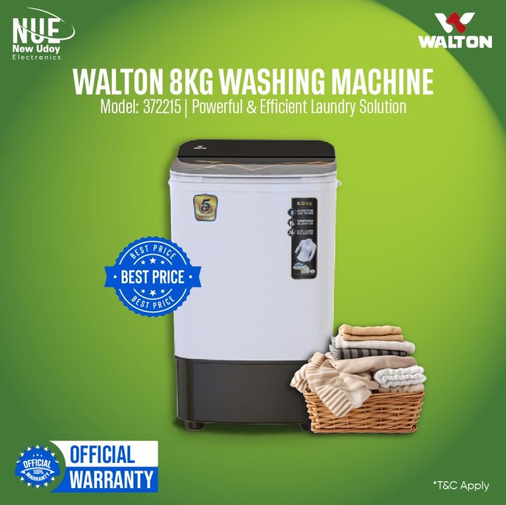Walton WWM-SWG80 Washing Machine - 8Kg - 372215 | Daraz.com.bd