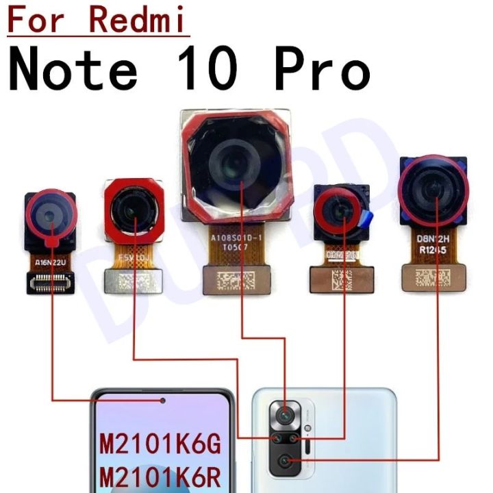 Front Rear Main Camera For Xiaomi Redmi Note 10 Pro Front Selfie Facing ...
