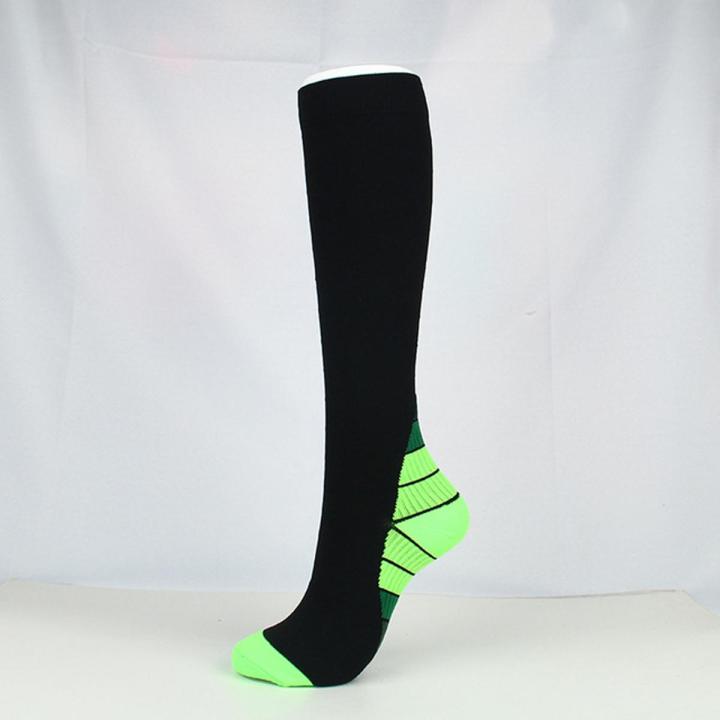 HYSAIXIA Running Compression Socks Women Men Knee High Sport Stockings ...