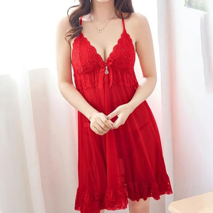 Ladies Night Dress Set - 2-Piece Nighty for Women | Daraz.com.bd