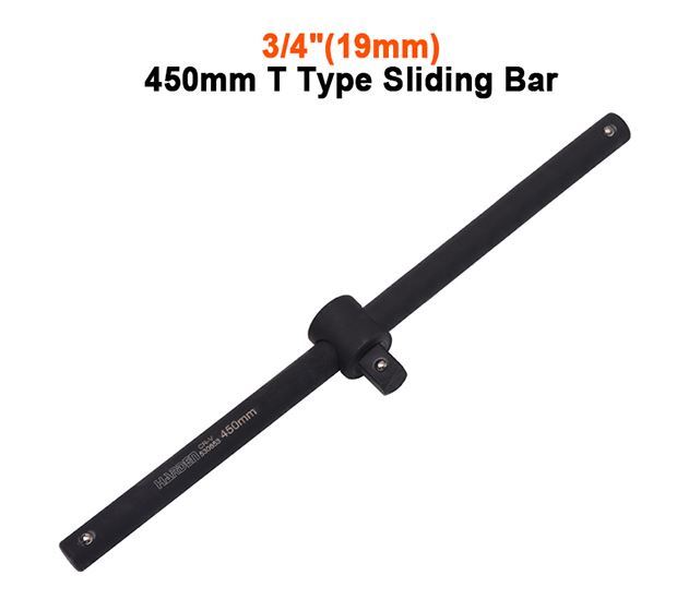 Harden 450mm 3/4 inch Drive T Type Sliding Bar T Handle Sliding Bar ...