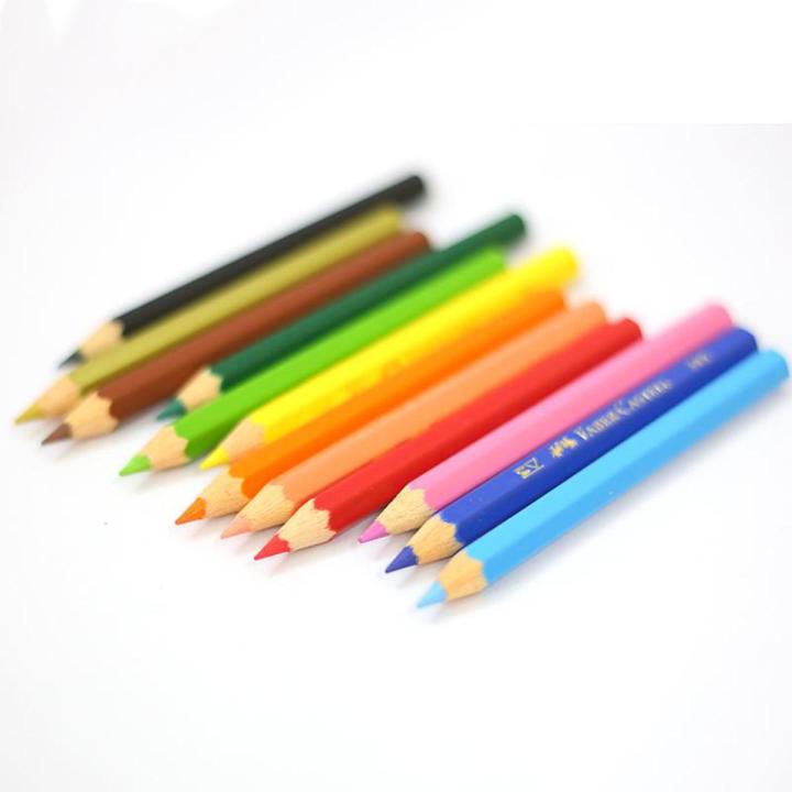 Faber-Castell Classic Color Short Pencils - 12 Pcs | Daraz.com.bd