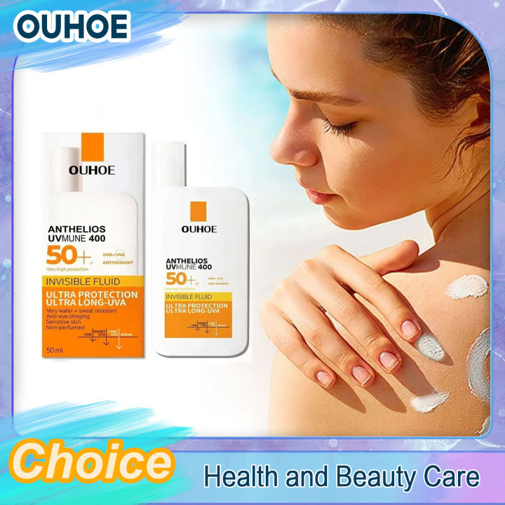 Facial Body Sunscreen Ultra SPF50+ UV Isolation Long Last Protection Brighten Moisturizing Oil ...